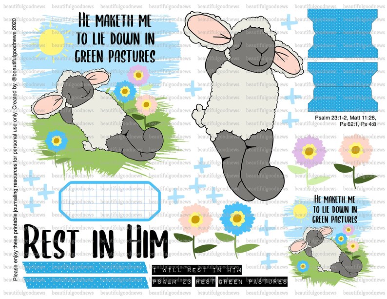 Green Pastures, Psalm 23, Beautifulgoodnews, Bible Journaling ...