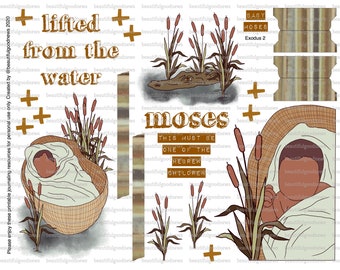 Moses Baby Clip Art Combo Pack - Etsy