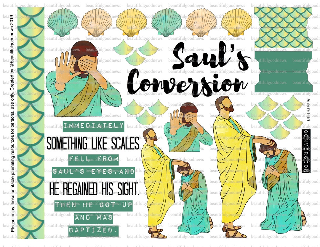 Saul's Conversion, Saul to Paul, Beautifulgoodnews, Bible Journaling ...