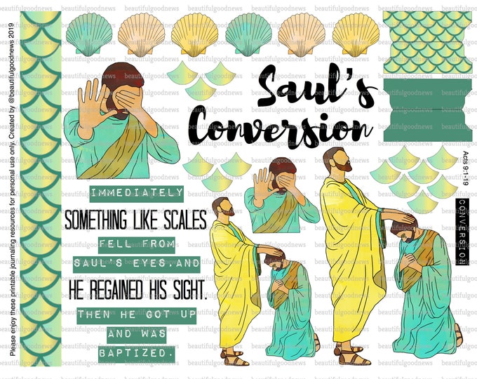 Saul's Conversion, Saul to Paul, Beautifulgoodnews, Bible Journaling ...