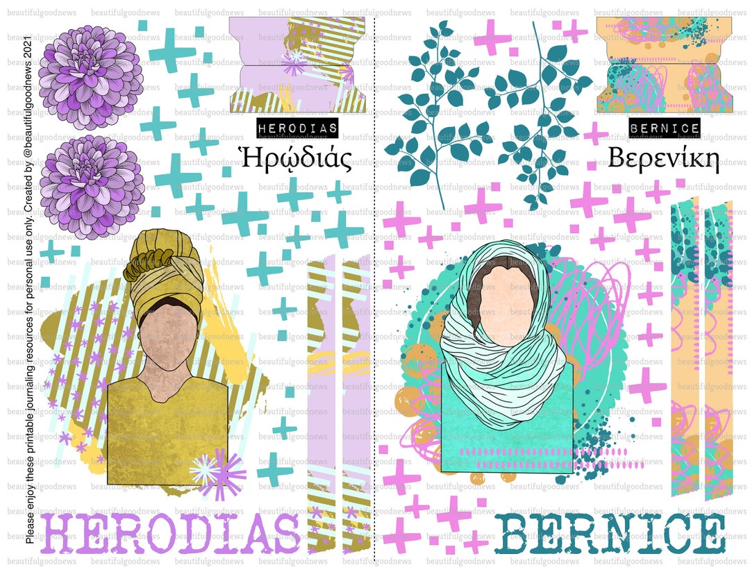 Women of the Bible Minis 29, Herodias and Bernice, Beautifulgoodnews ...