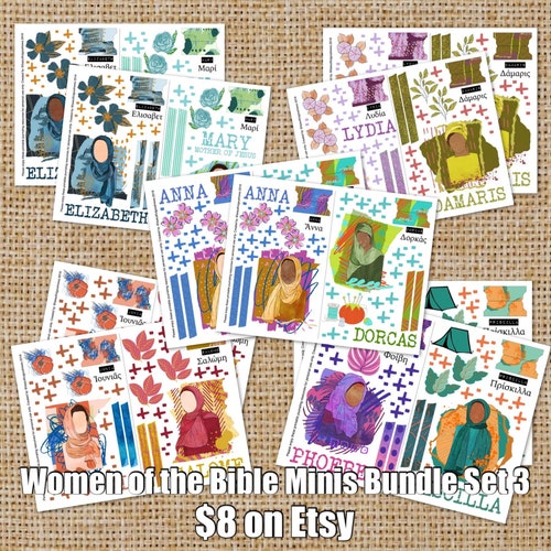 Women of the Bible Minis Bundle Beautifulgoodnews Bible - Etsy