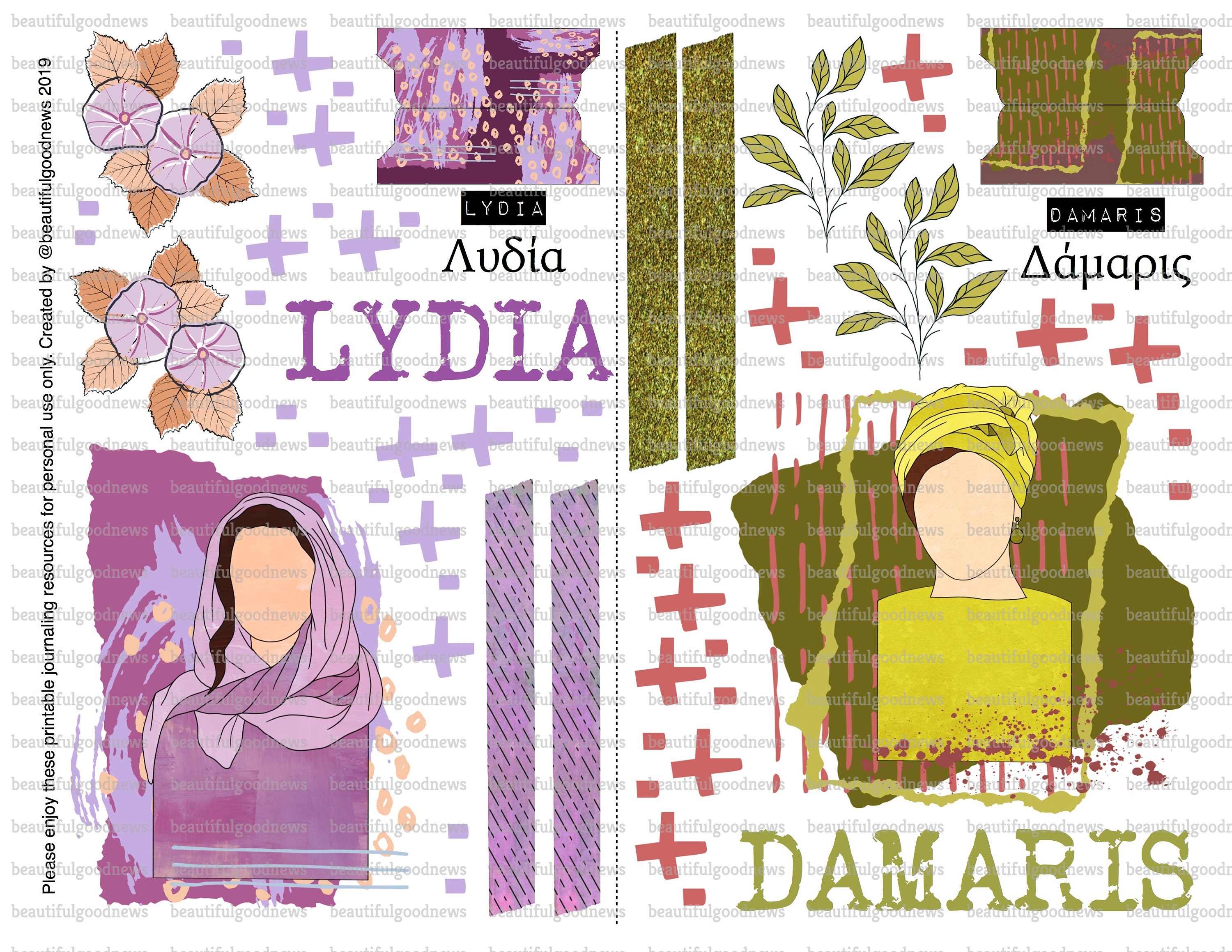 Women of the Bible Minis 13 Lydia and Damaris - Etsy