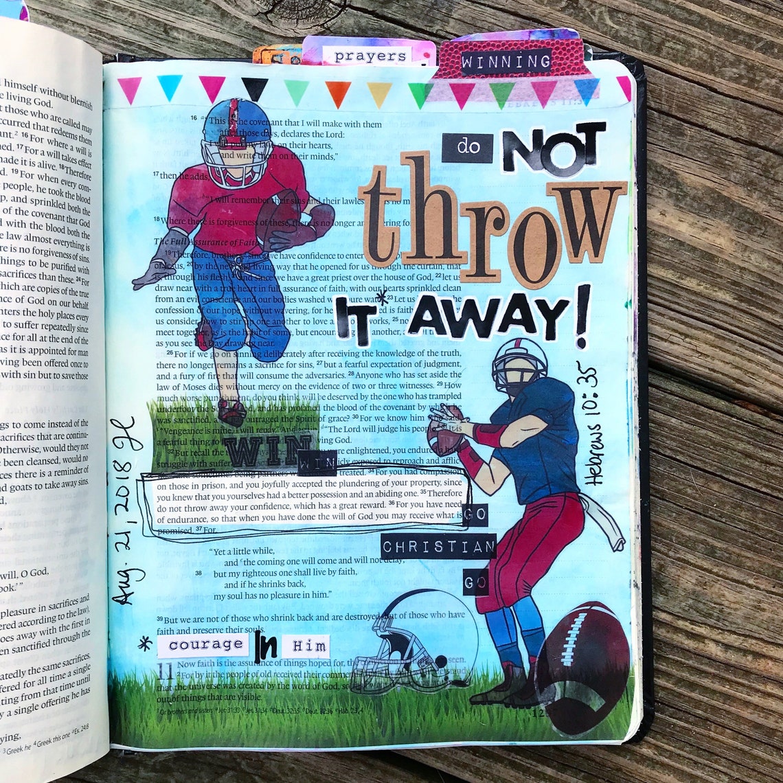Victory in Jesus, Football, Cheerleading, Bible Journaling, Traceable ...