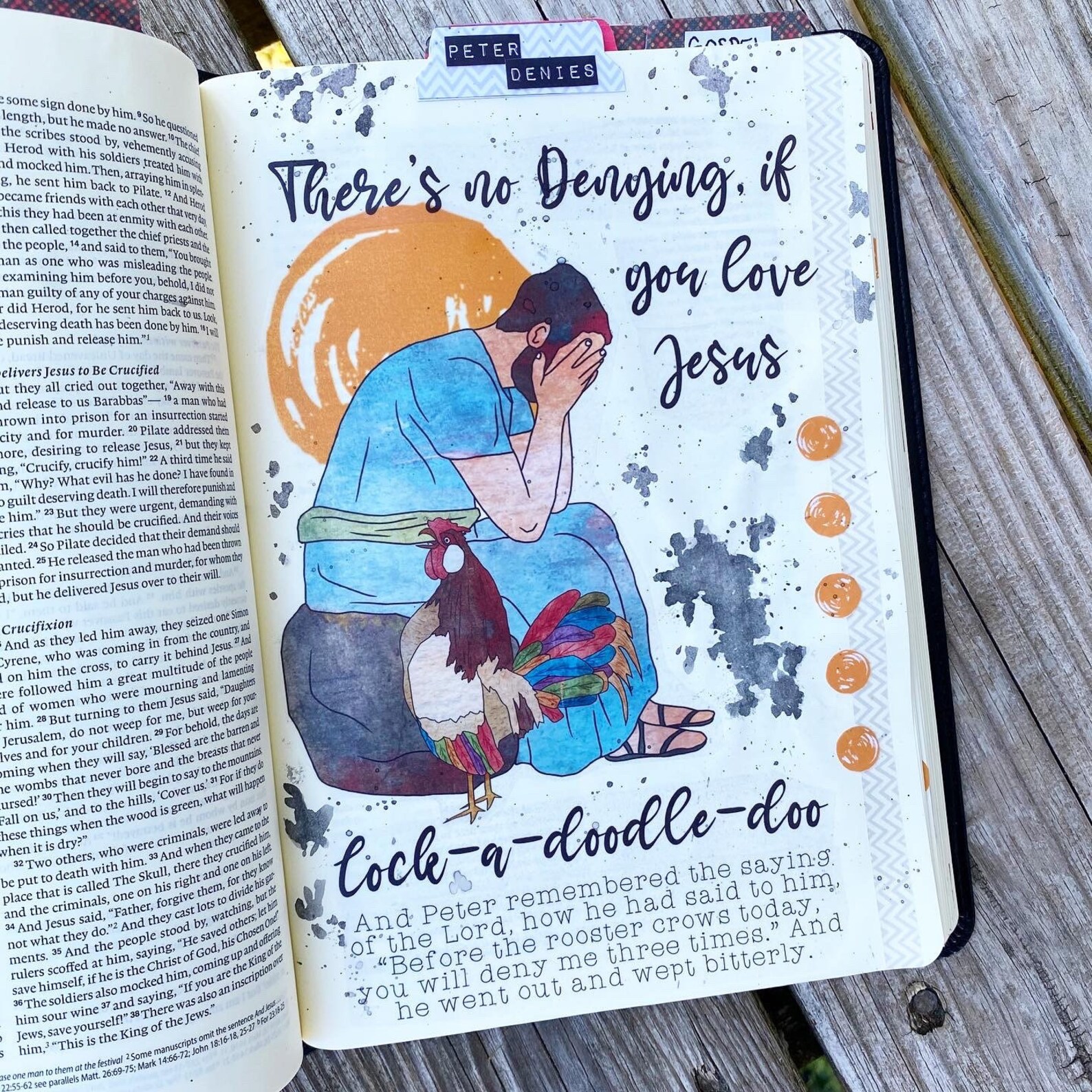 Peter and the Rooster Easter Jesus Praying - Etsy