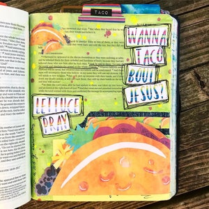 Taco Bout Jesus, Taco, Bible Journaling, Traceable, Printable, Faith ...