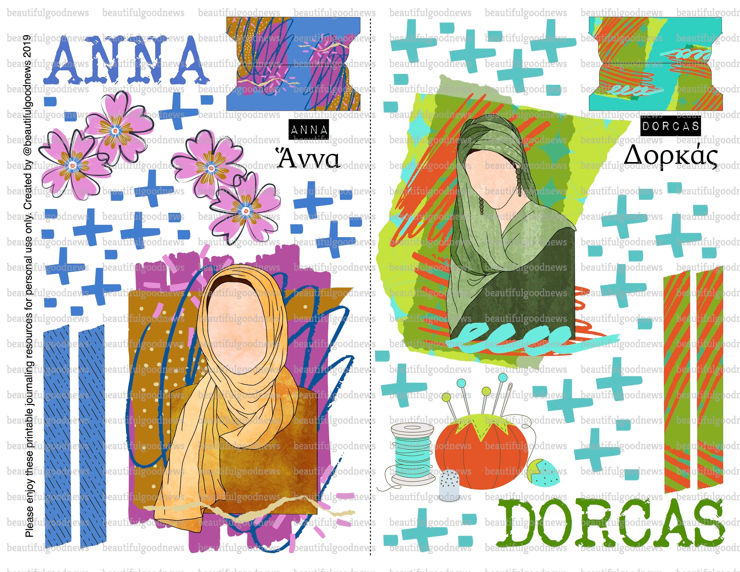 Women of the Bible Minis 16 Anna and Dorcas - Etsy