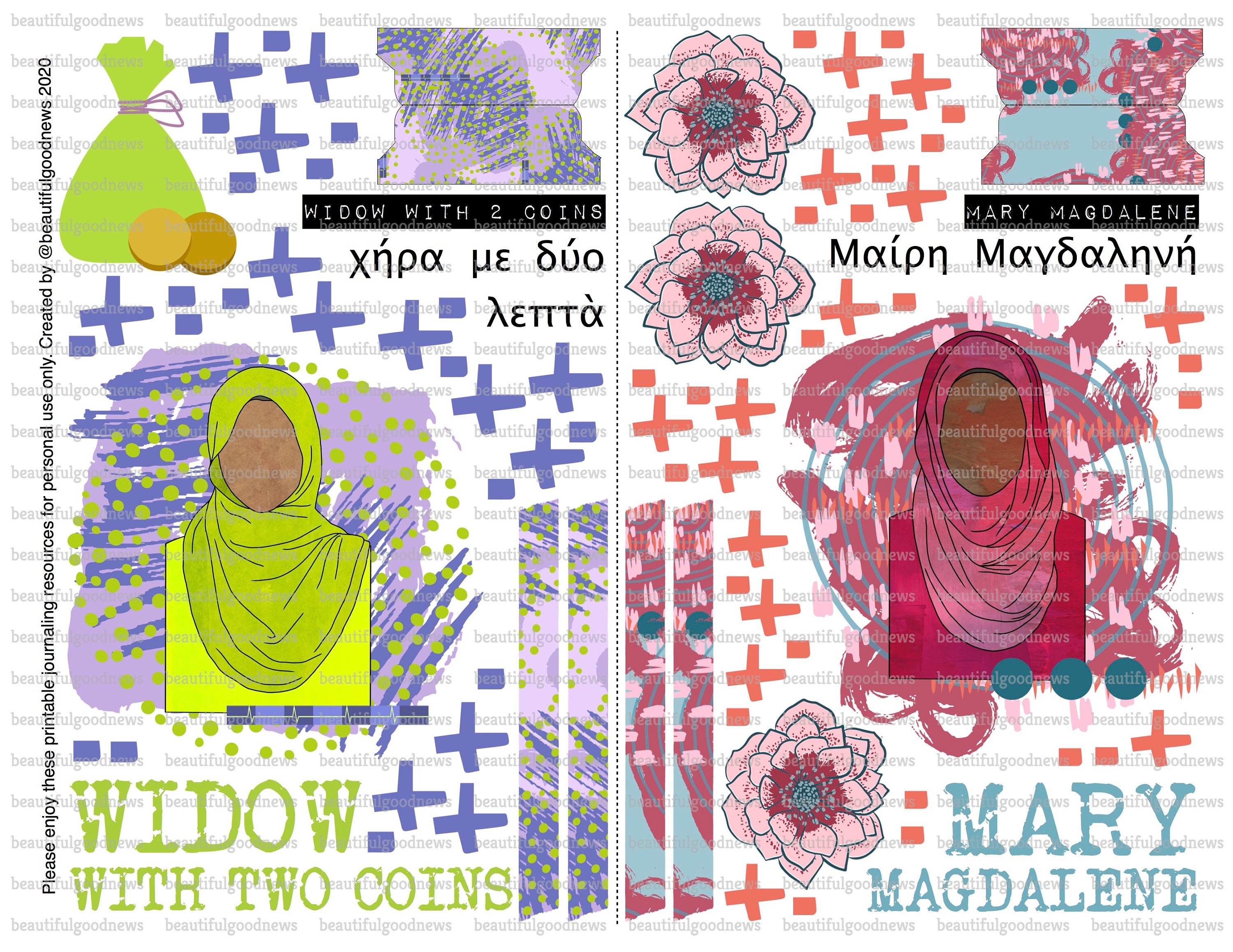 Women of the Bible Minis 21, Widow With Two Coins and Mary Magdalene ...