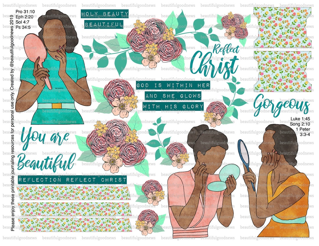 Reflect Christ, Beautifulgoodnews, Bible Journaling, Traceable ...