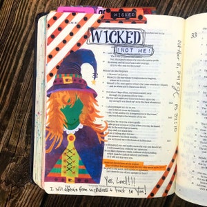 Wicked, Witch, Frankenstein, Halloween, Bible Journaling, Traceable ...