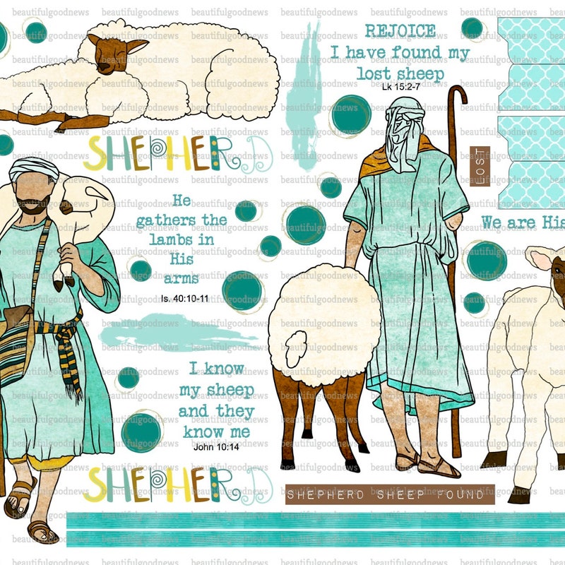 Good Shepherd Clip Art - Etsy