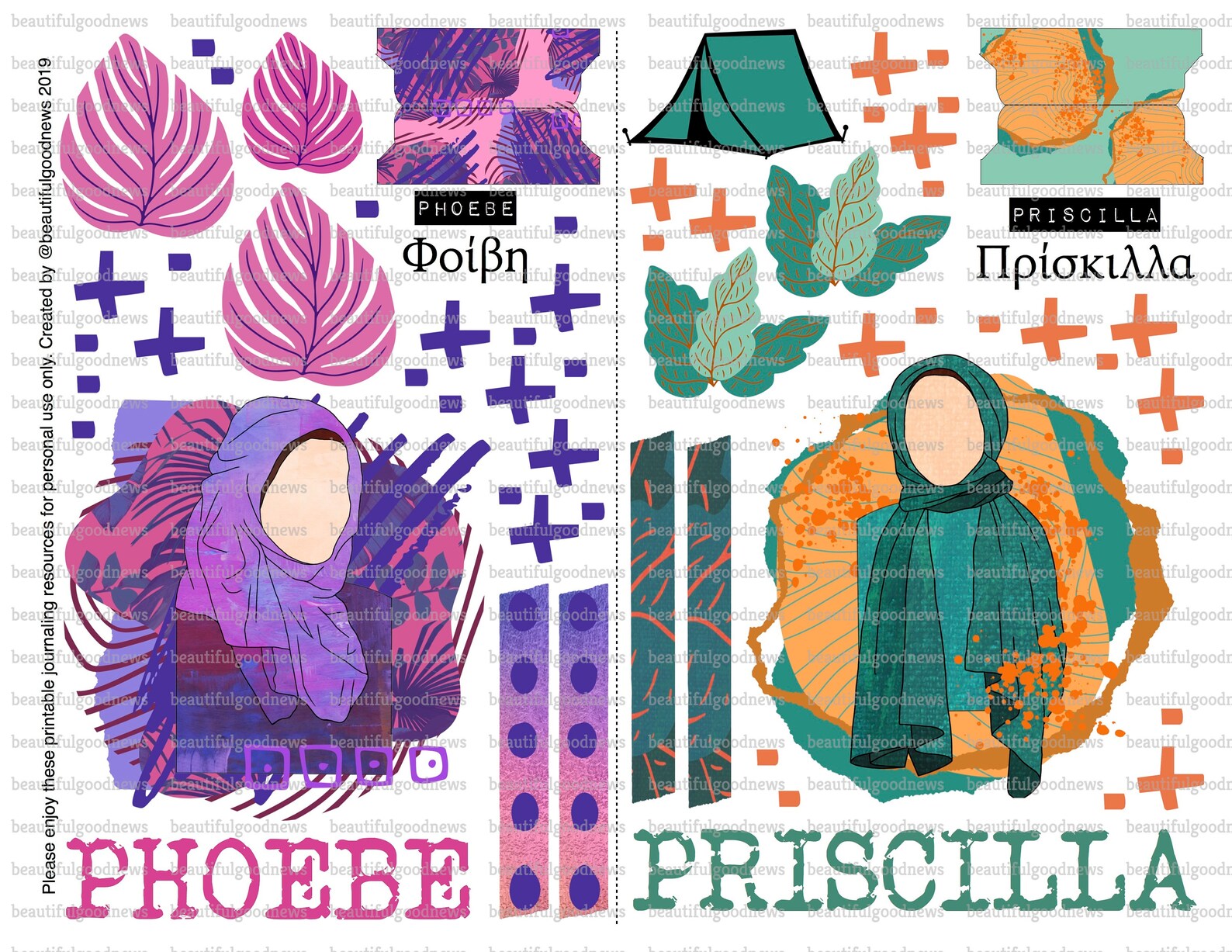 Women of the Bible Minis 14 Phoebe and Priscilla - Etsy