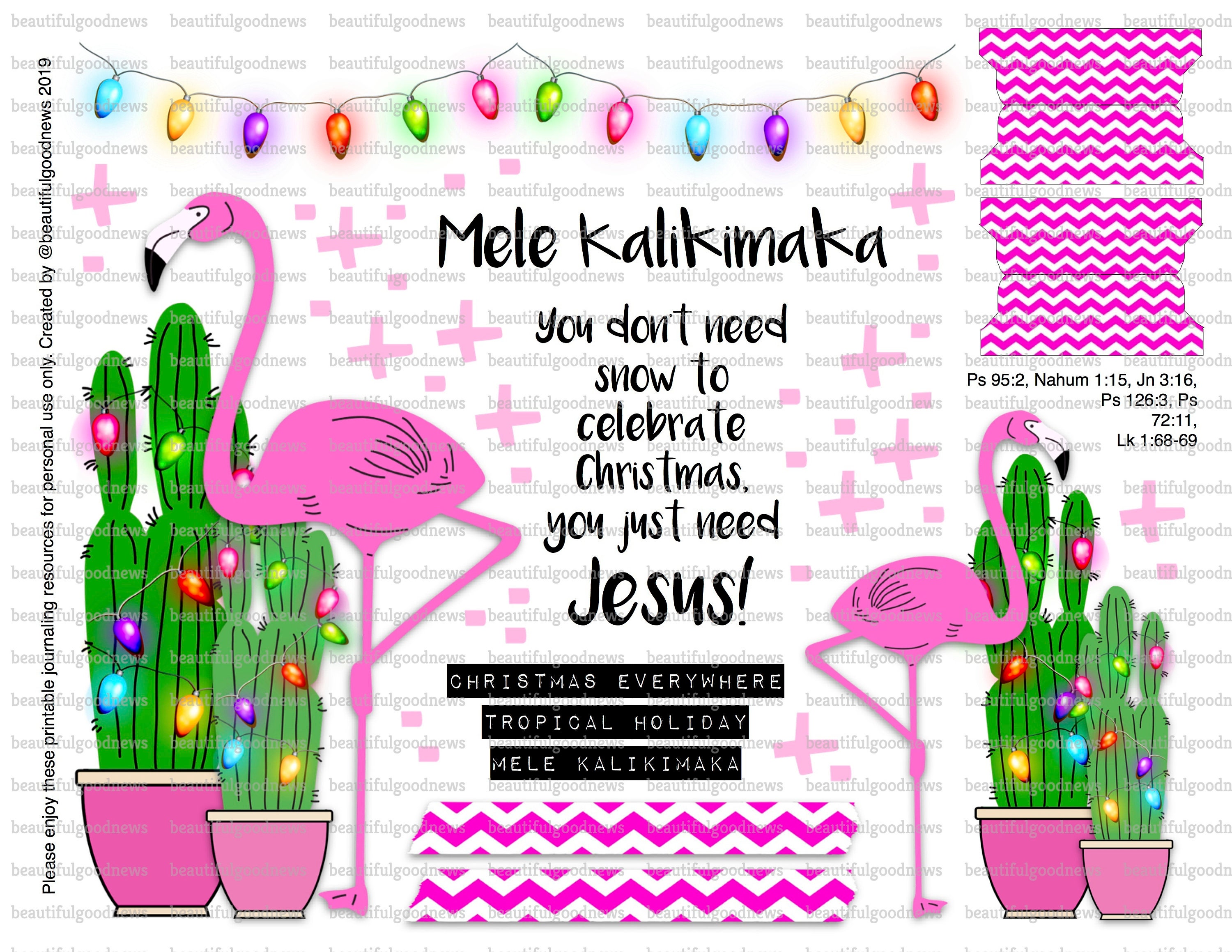 Tropical Holiday, Flamingo, Beautifulgoodnews, Bible Journaling ...