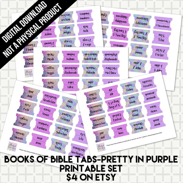 Bible Tabs - Etsy