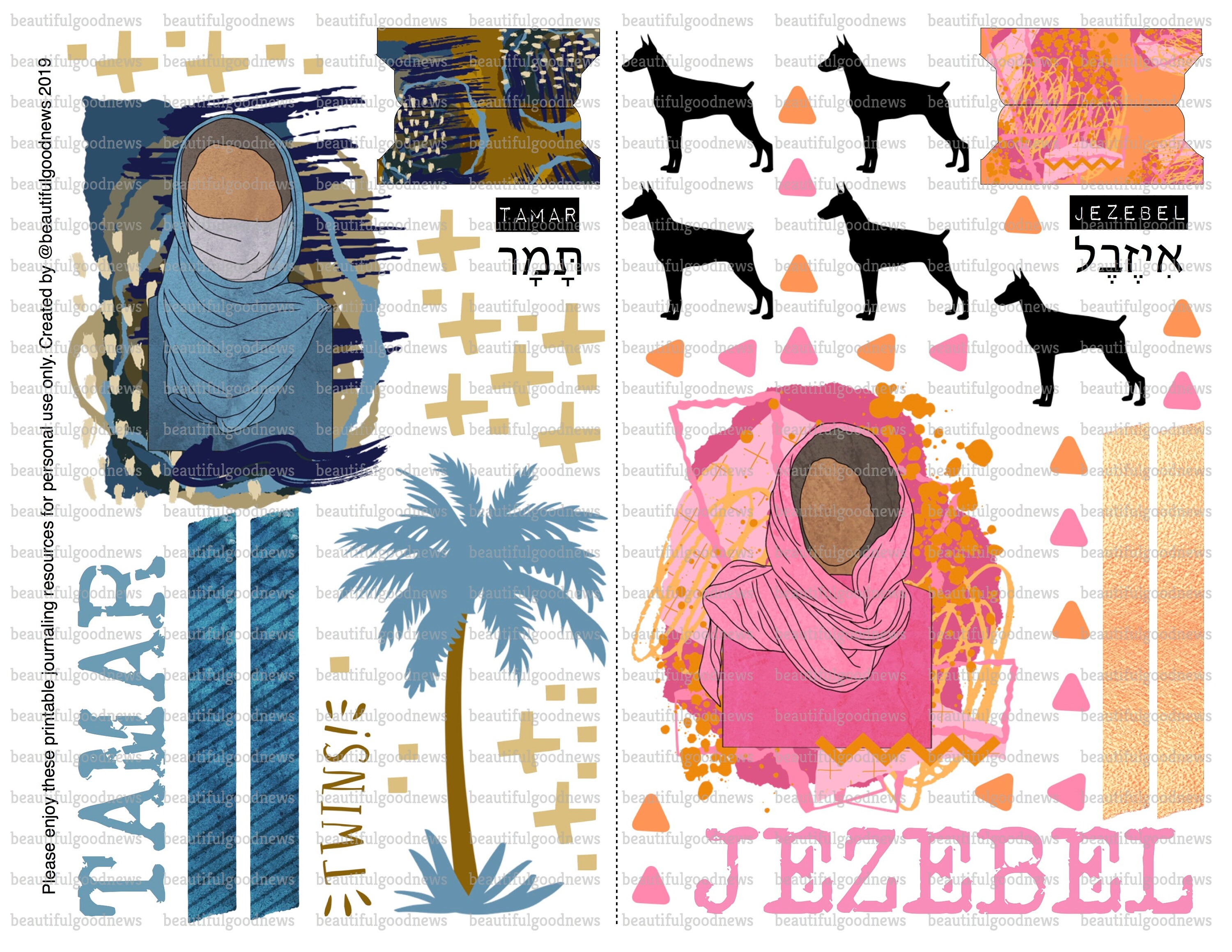 Women of the Bible Minis 10, Tamar and Jezebel, Beautifulgoodnews ...