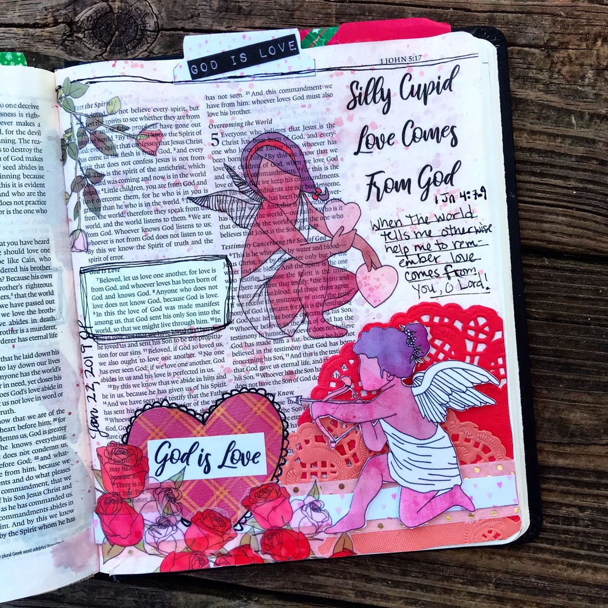 Silly Cupid Beautifulgoodnews Valentines Bible Journaling | Etsy