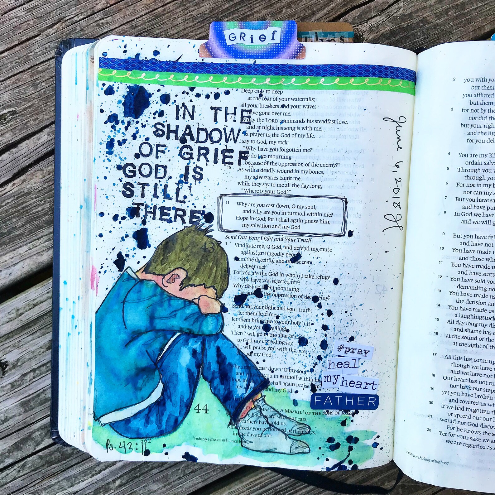 Grief Loss Peace Hope in God Bible Journaling Traceable - Etsy