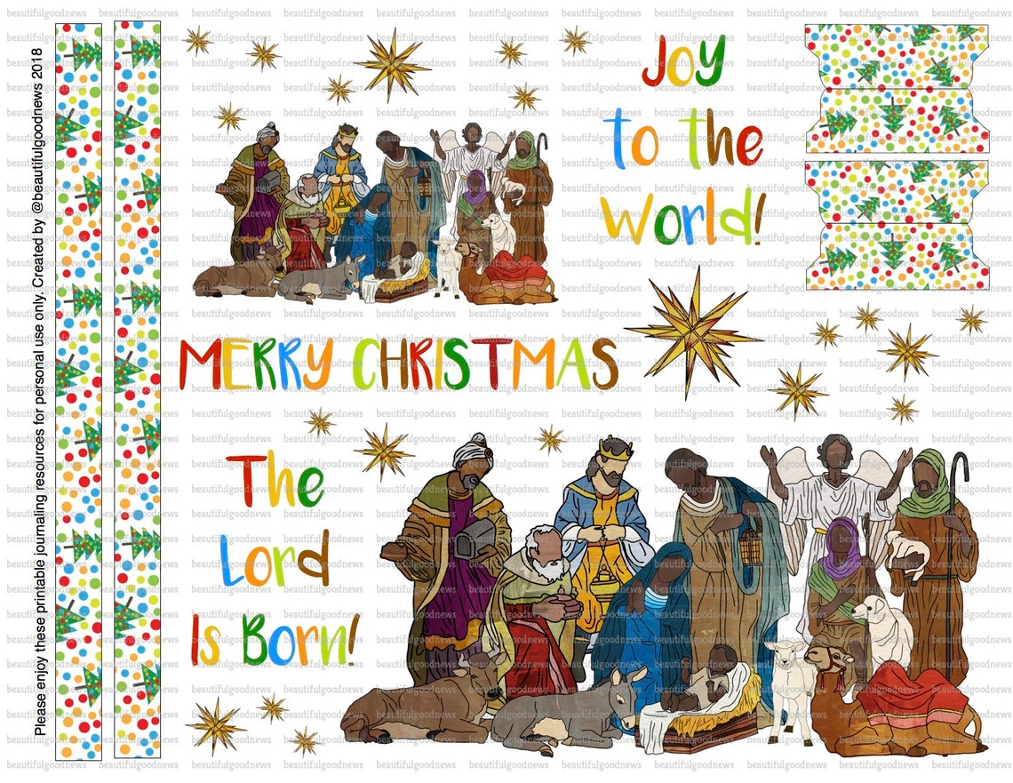 Nativity Bundle Set, Christmas, Beautifulgoodnews, Bible Journaling ...