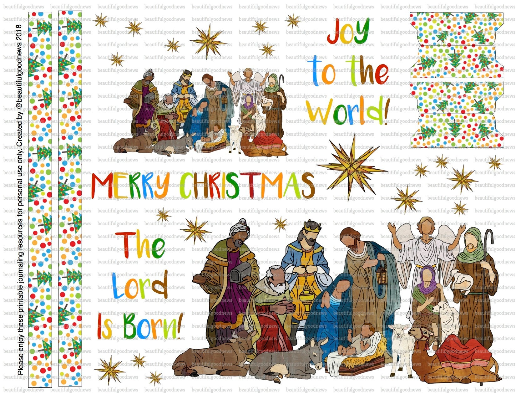 Nativity Bundle Set, Christmas, Beautifulgoodnews, Bible Journaling ...