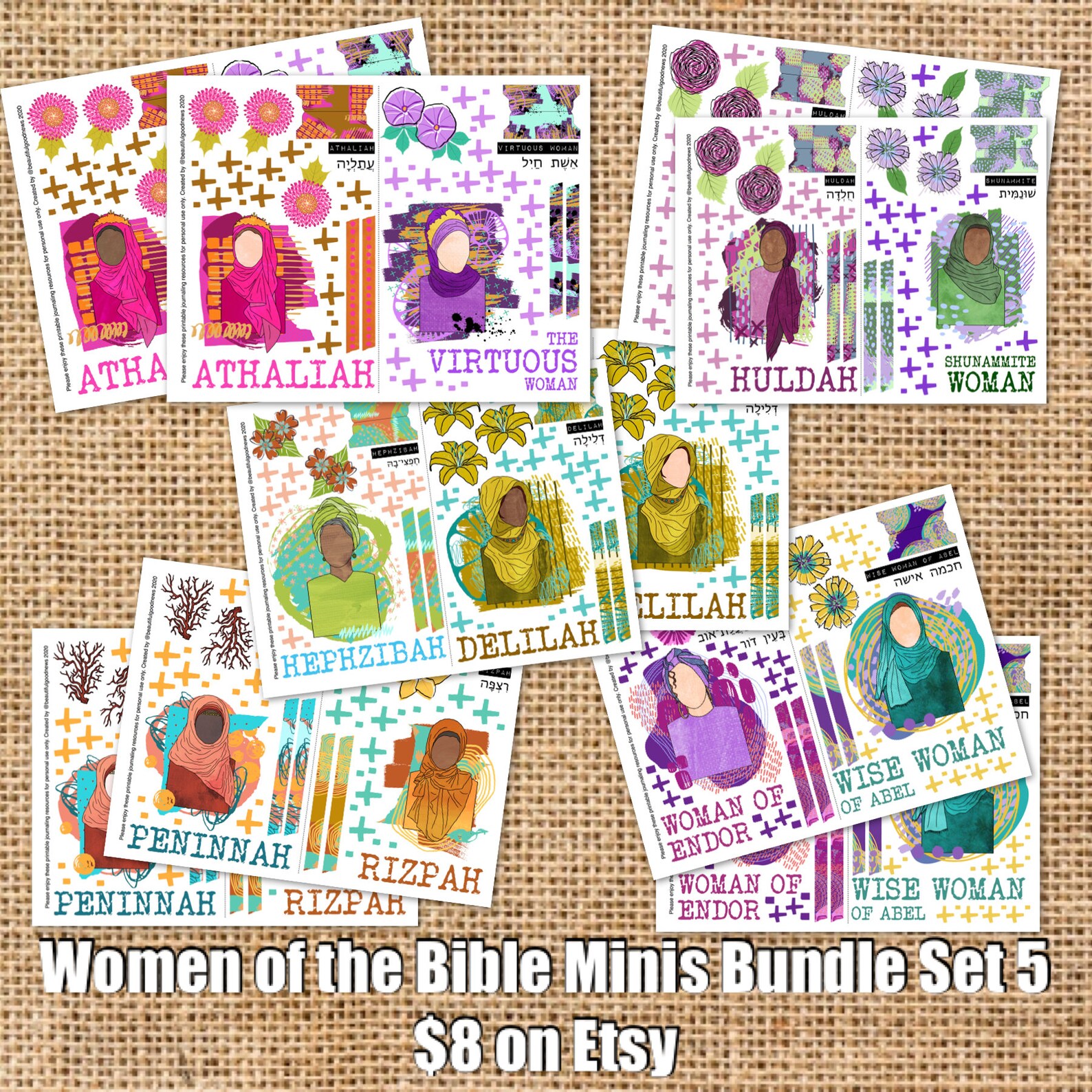 Women of the Bible Minis Bundle Set 5 Beautifulgoodnews - Etsy