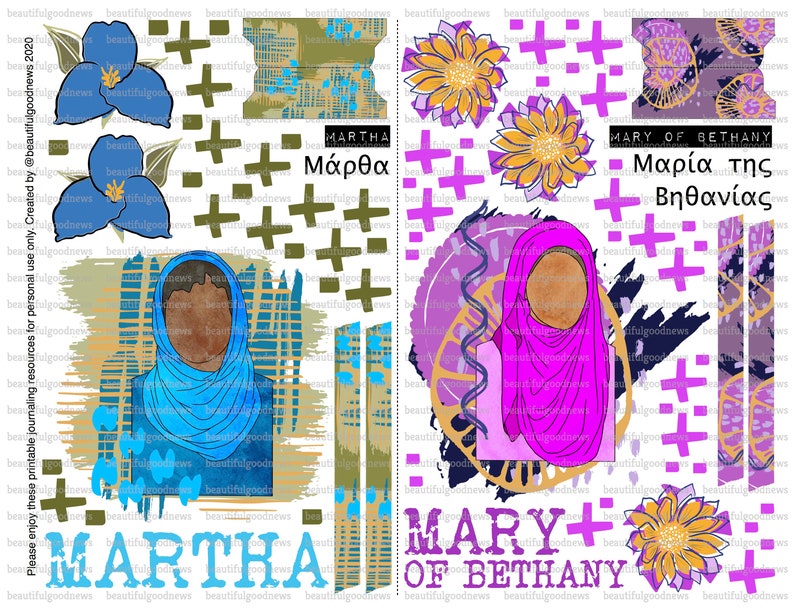 Women of the Bible Minis 22 Martha and Mary of Bethany | Etsy