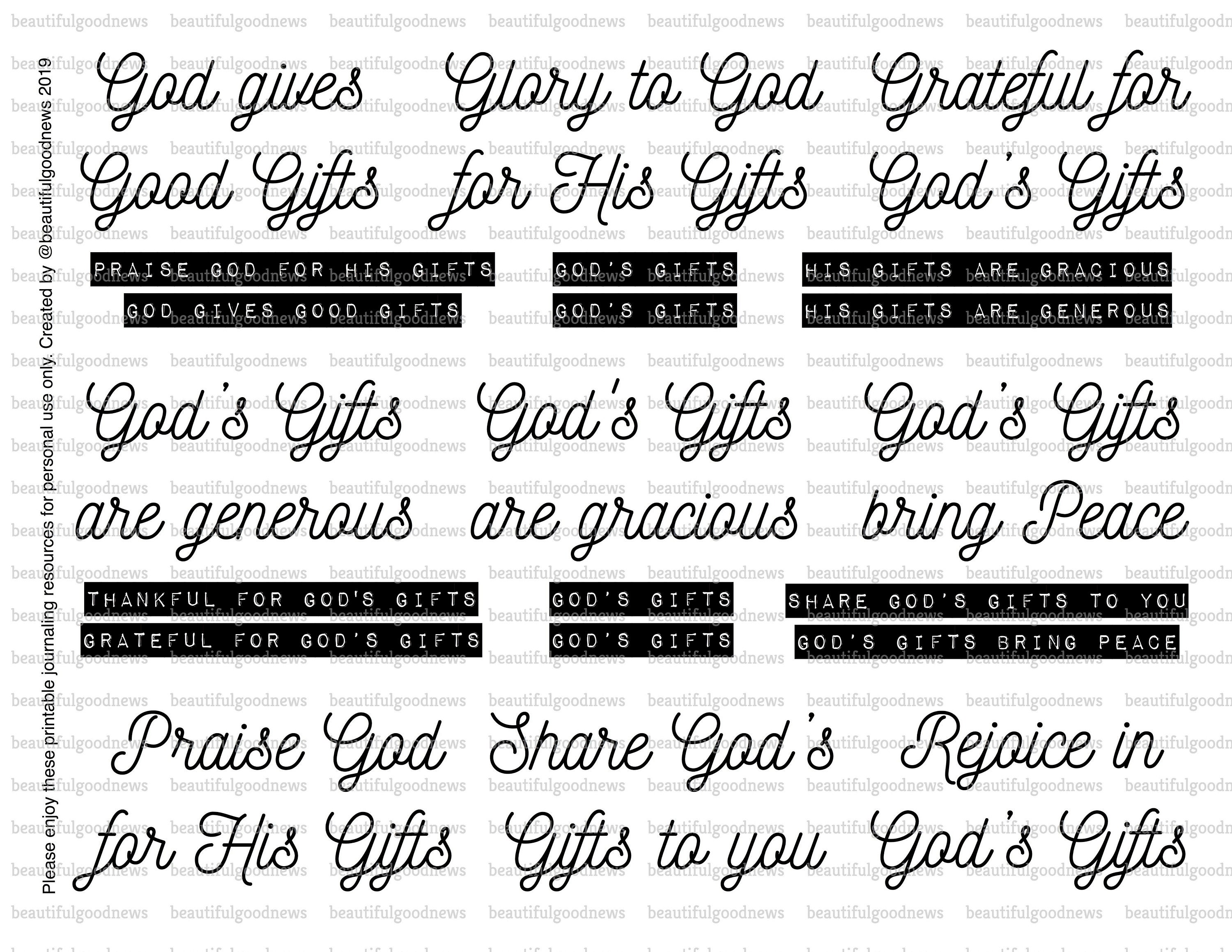 12 Days of Christmas Beautifulgoodnews Bible Journaling | Etsy