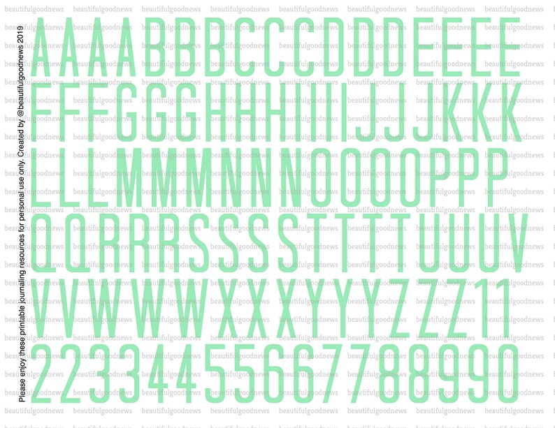 Tall Alpha Beautifulgoodnews Black Mint Teal Peach - Etsy