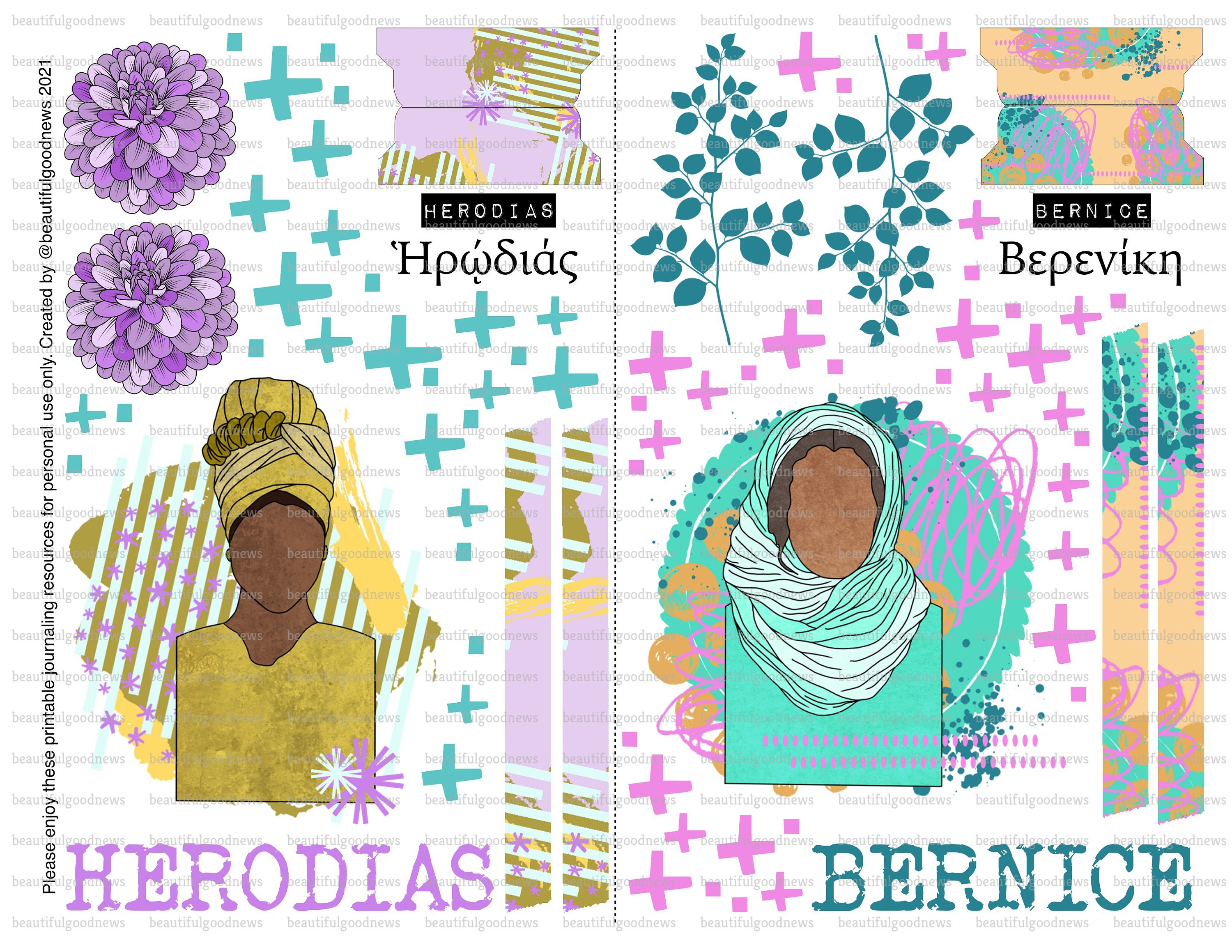 Women of the Bible Minis 29 Herodias and Bernice | Etsy