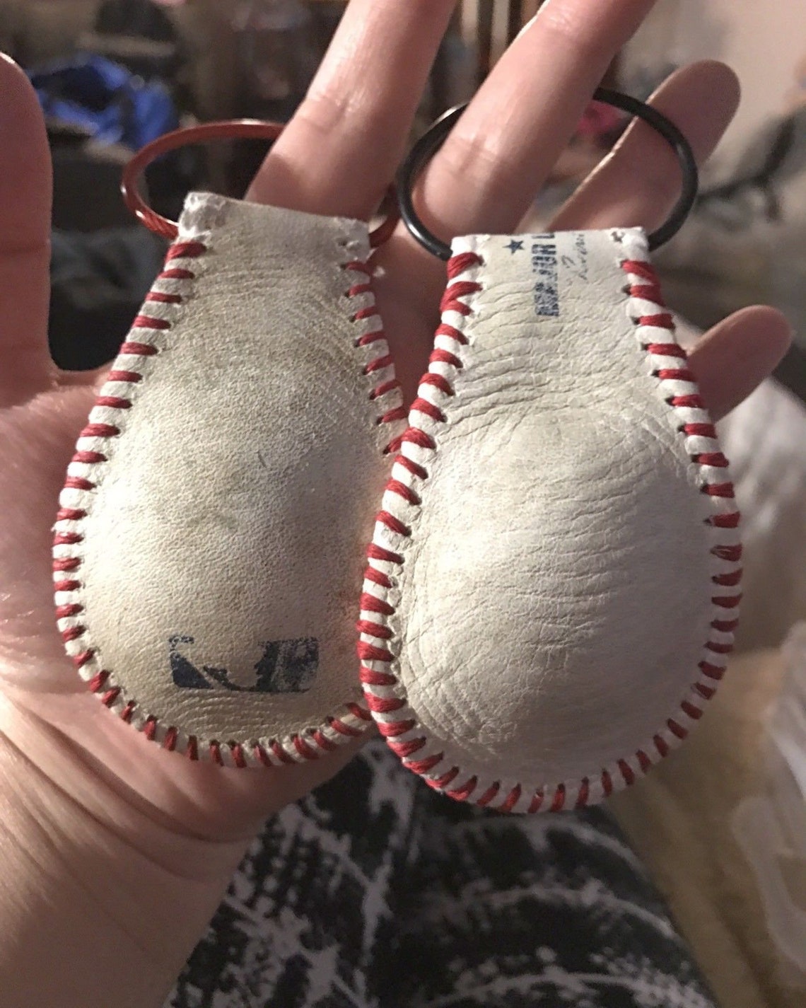 2 Official MLB / Milb Rawlings Leather Baseball Keychain Major - Etsy