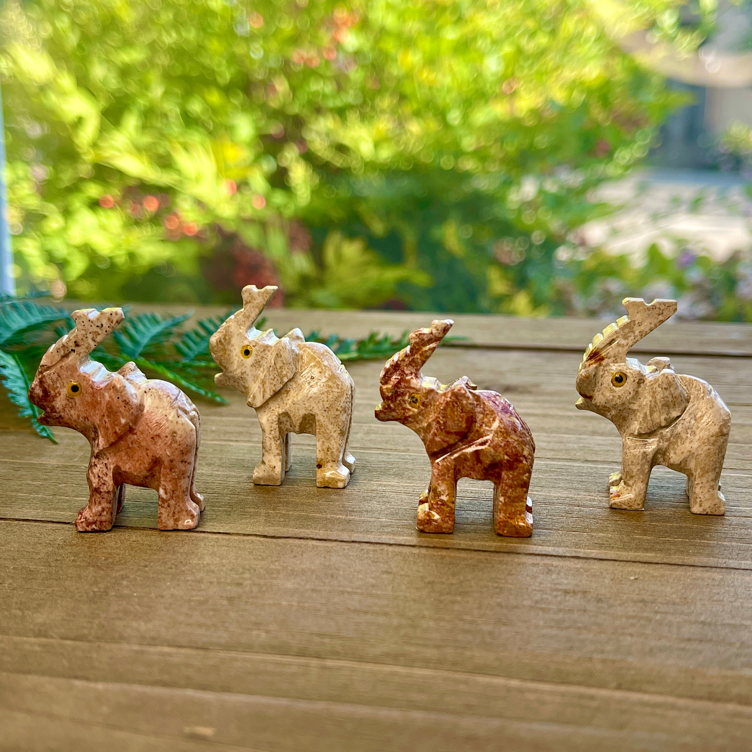Soapstone Elephants You Choose Carved Soapstone Elephants | Etsy