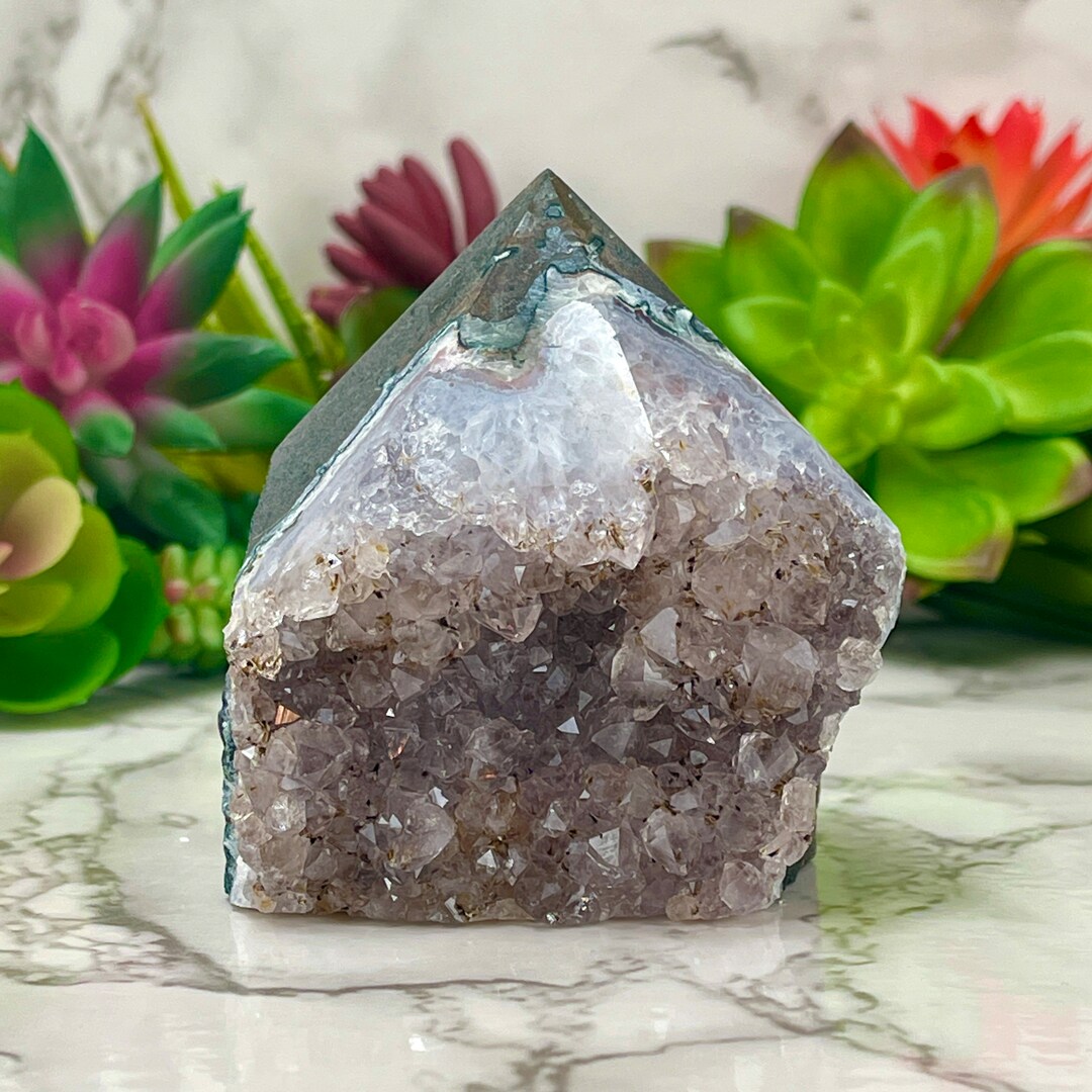 Amethyst Cluster With Natural Sides, Raw Amethyst Crystal Cluster ...