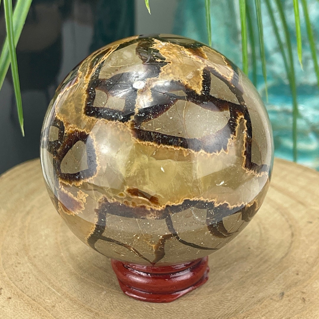 Septarian Dragon Stone Sphere, Septarian Crystal Sphere, Septarian ...