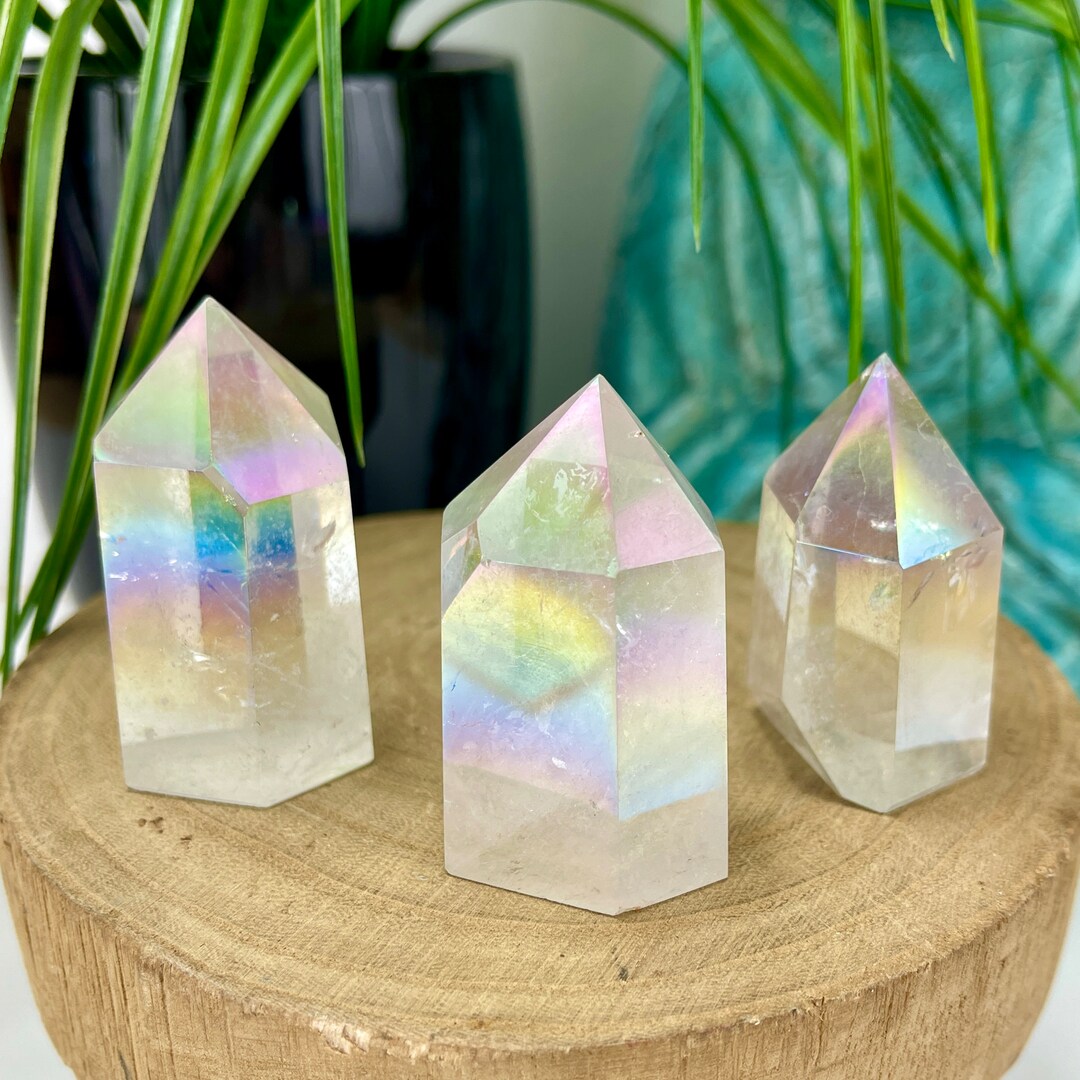 Angel Aura Quartz Towers Angel Aura Crystal Points Quartz - Etsy