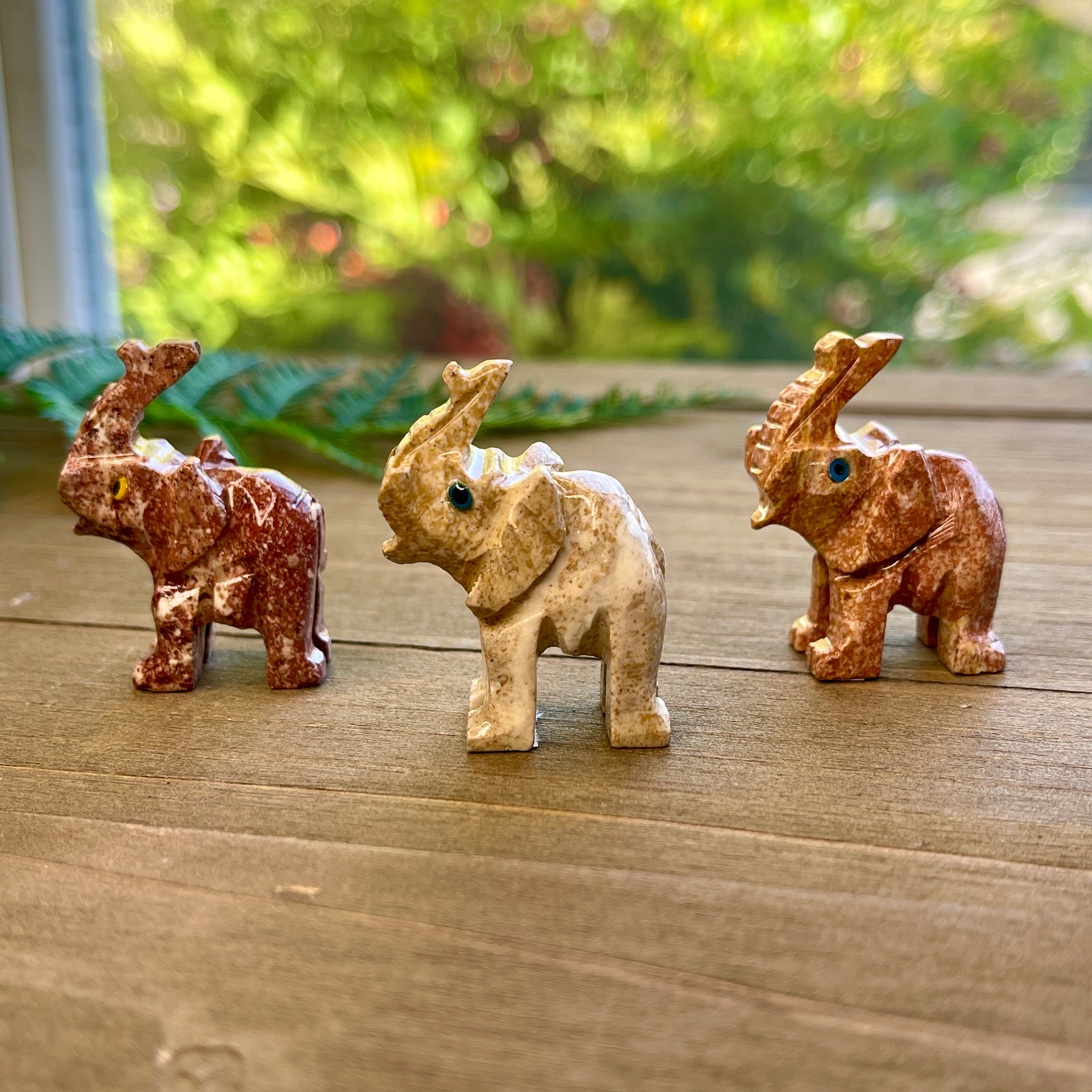 Soapstone Elephants You Choose Carved Soapstone Elephants | Etsy