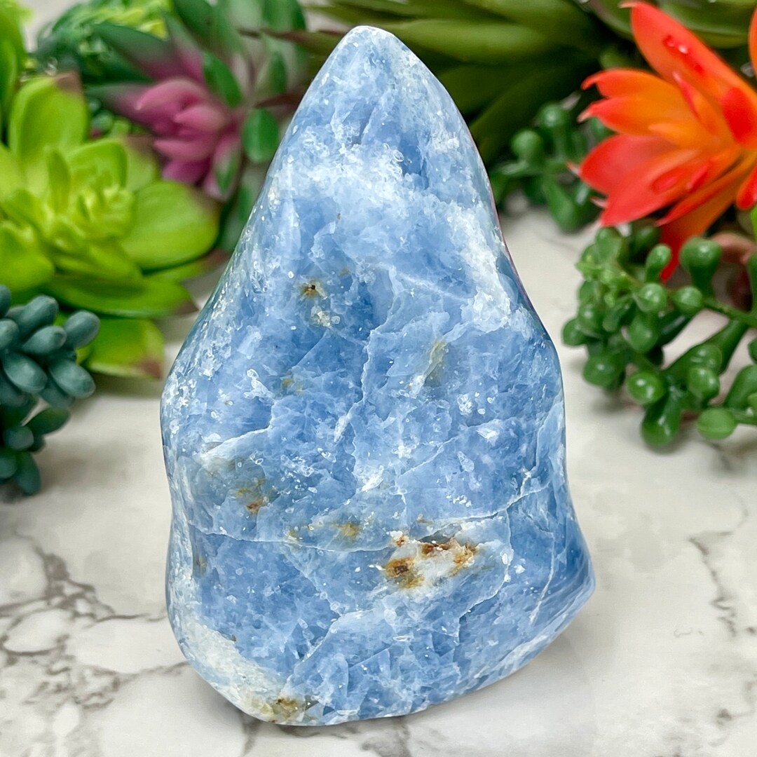 Blue Calcite Flame, Blue Calcite Tower, Blue Calcite, Blue Calcite ...
