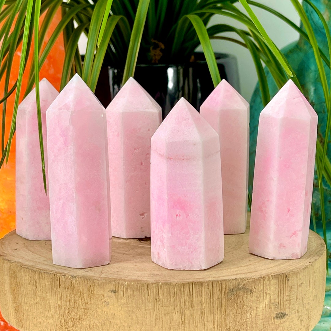 Pink Aragonite Crystal Points, Pink Aragonite Towers, Root Chakra ...