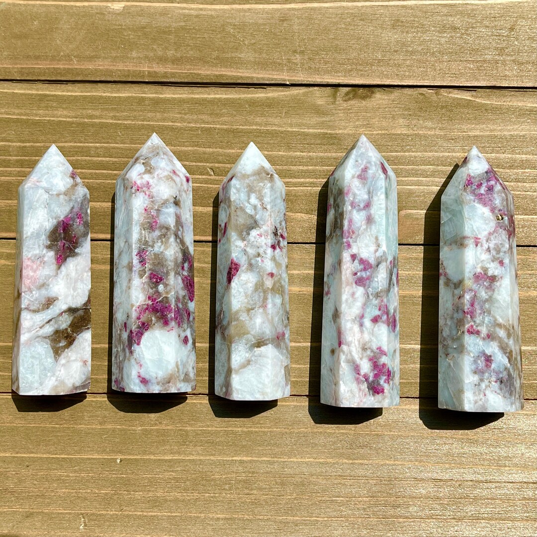 Pink Tourmaline Crystal Towers, Pink Tourmaline Rubellite Points ...