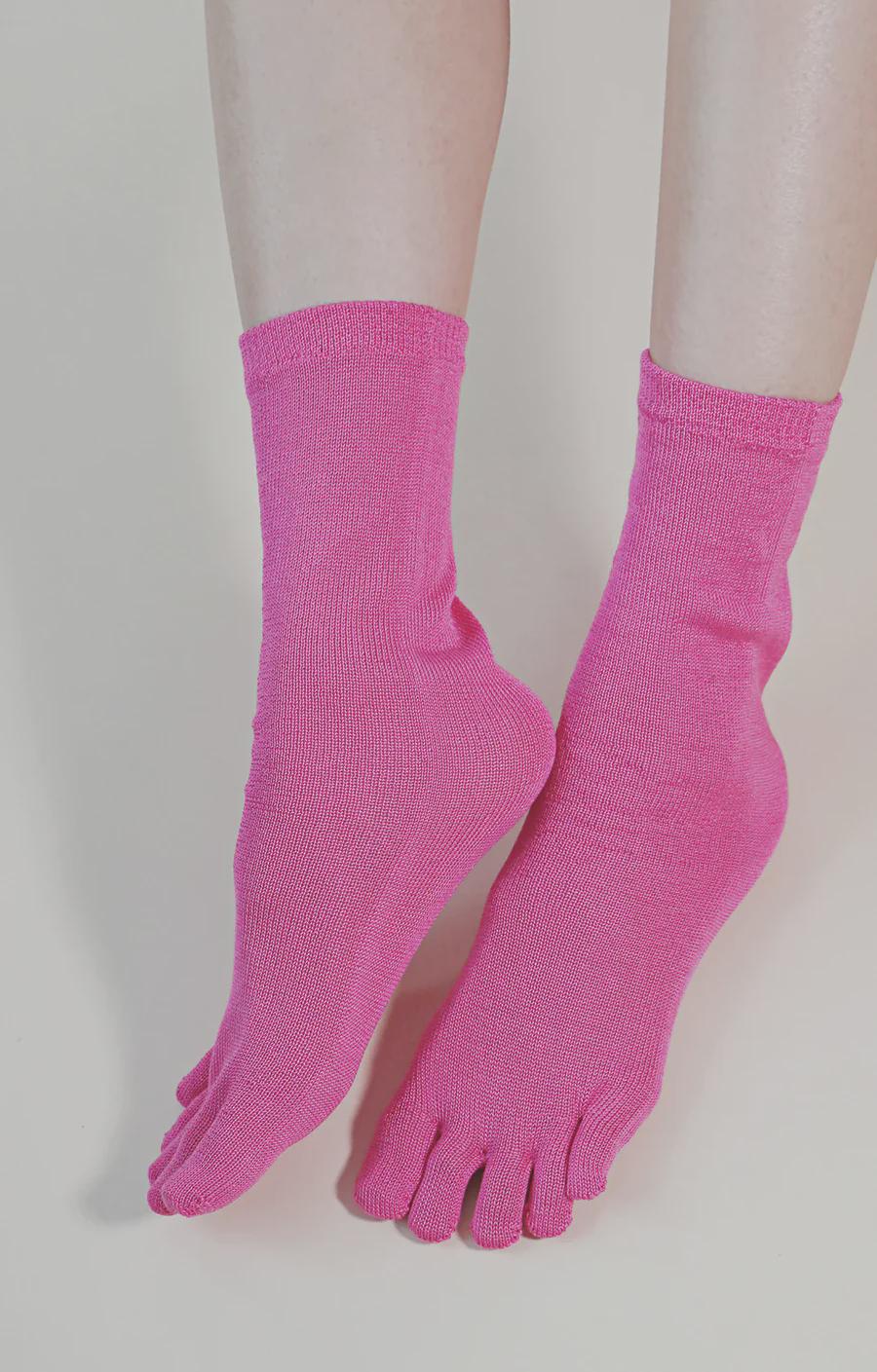 Washable 100% Finest Silk Liner Toe Socks - Etsy