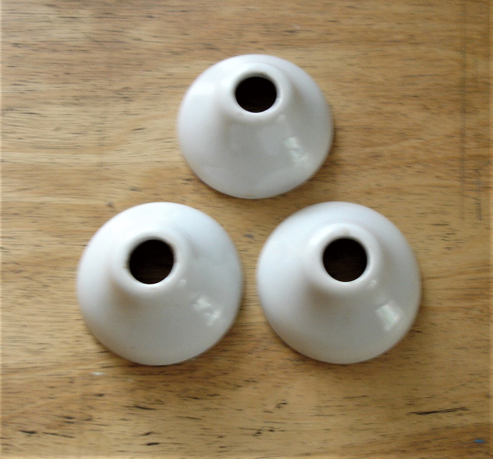 3 Porcelain Hot-cold-waste Water Faucet Knobs Escutcheons | Etsy