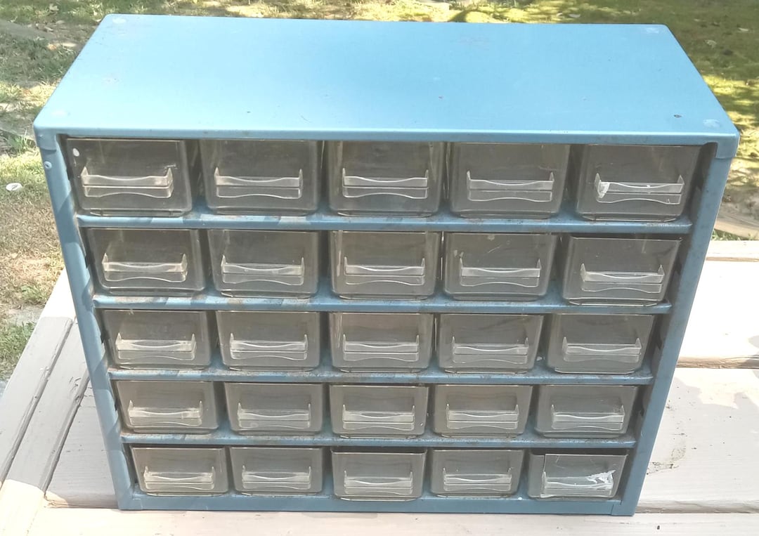 Vintage Metal Hardware Organizer - Etsy