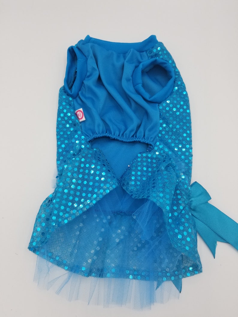 Dog Fancy dress in vibrant Turquoise color- Dog Dress - Dog Outfits ...