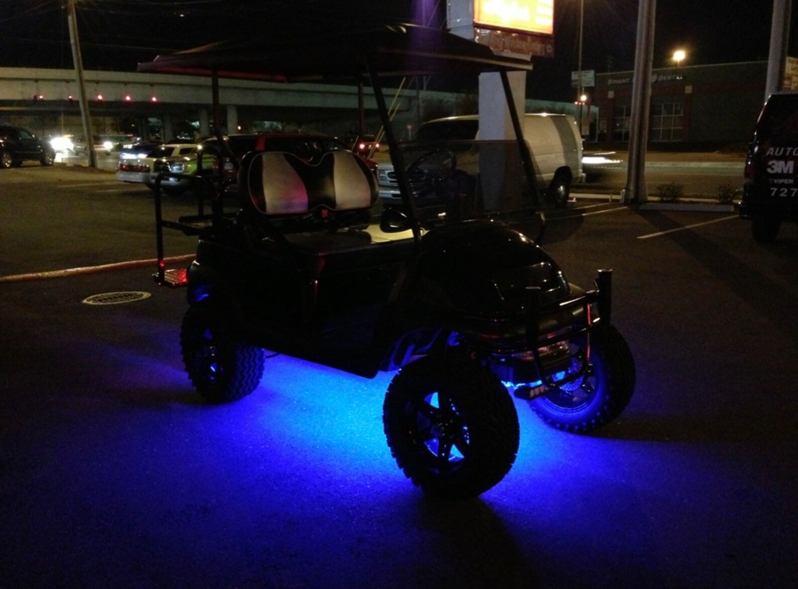 4pc Led BLUE Golf Cart Kart Neon Under Body Underglow Light 12V Custom ...