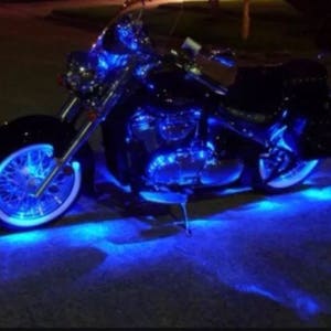 4 Pcs Blue Motorcycle LED Accent Underglow Lighting Bike Lights 12v - Etsy