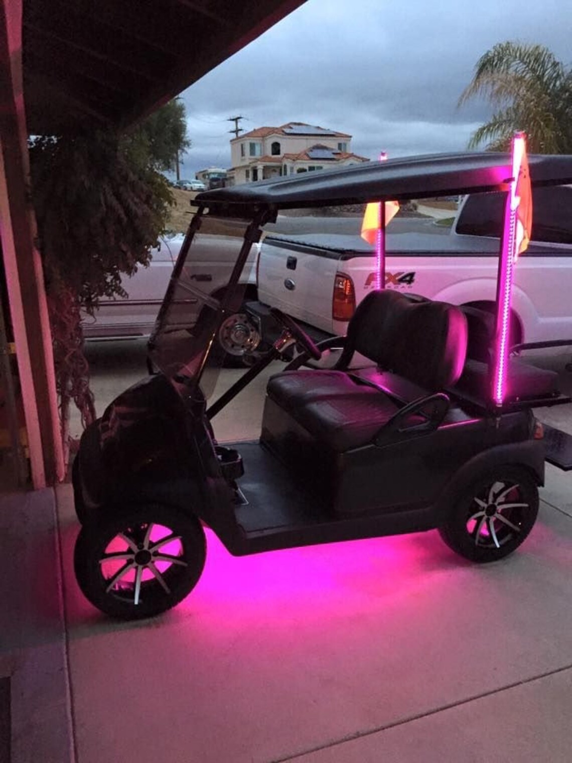 4pc Led Pink Golf Cart Kart Neon Under Body Underglow Light 12V Custom ...