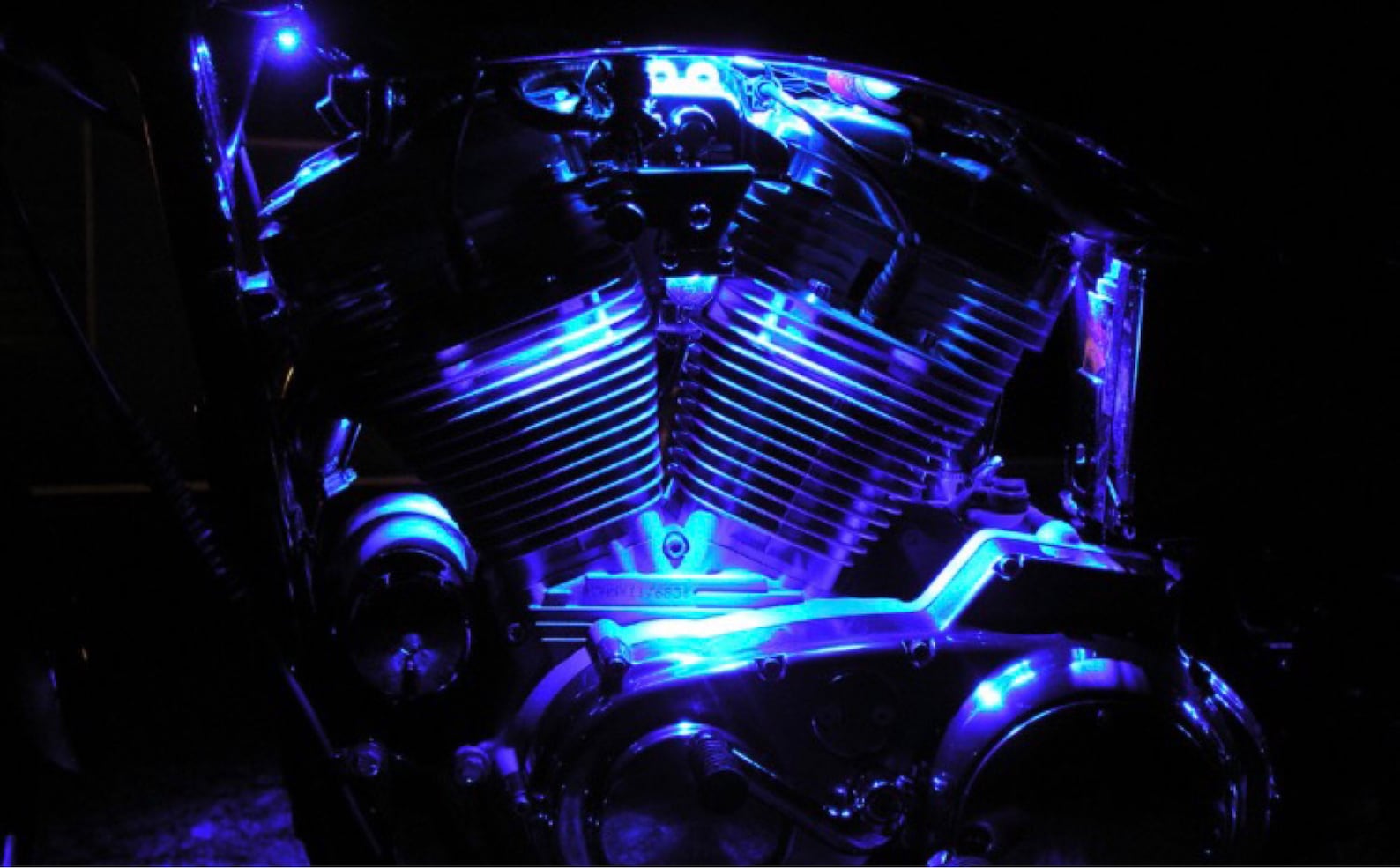 4 Pcs Blue Motorcycle LED Accent Underglow Lighting Bike - Etsy