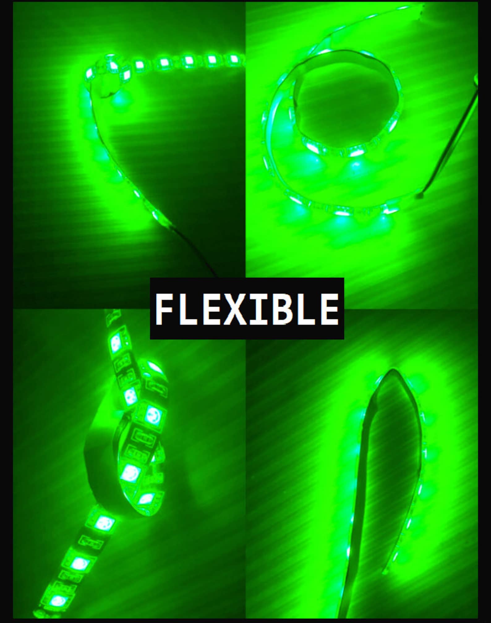 4pc Led Amber Orange Yellow Golf Cart Kart Neon Under Body Underglow ...