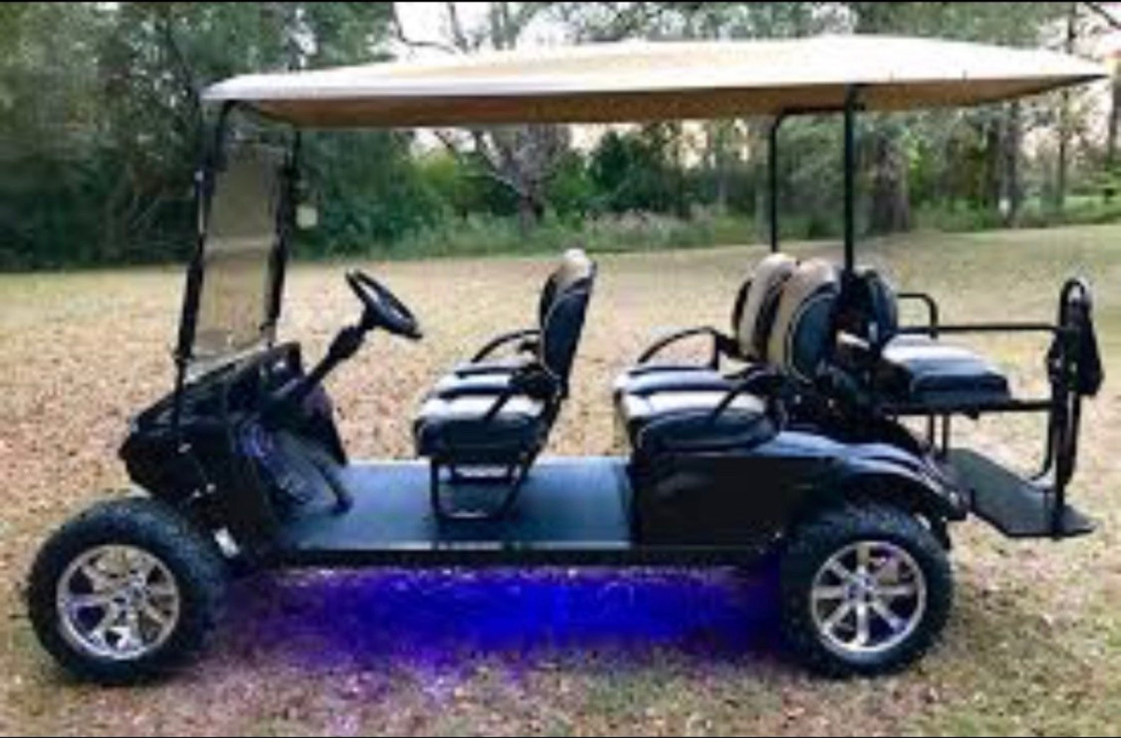 4pc Led BLUE Golf Cart Kart Neon Under Body Underglow Light 12V Custom ...
