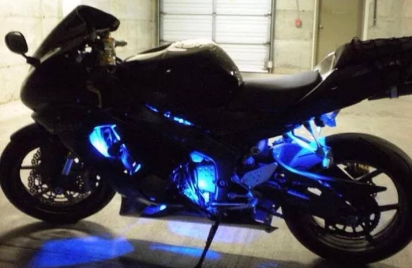 4 Pcs Blue Motorcycle LED Accent Underglow Lighting Bike - Etsy