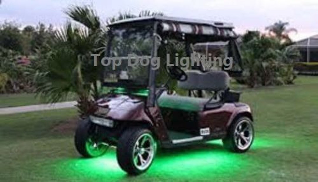 4pc Led Green Golf Cart Kart Neon Under Body Underglow Light 12V Custom ...