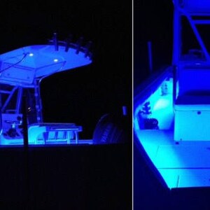 4 Pcs Blue LED Boat Lights Waterproof 12v - Etsy